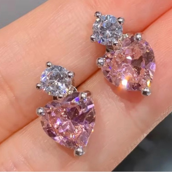 Jewelry | Heart Shaped Studs | Poshmark